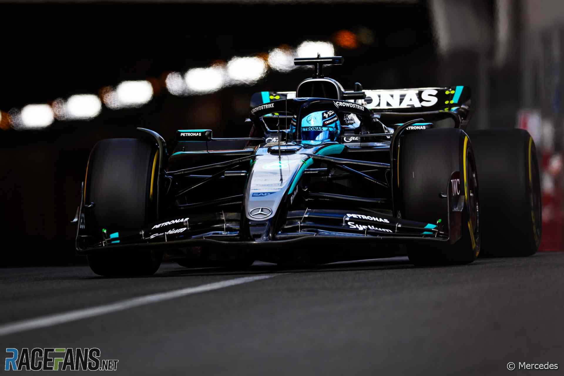 Russell’s radio message led to his harsher penalty for “deliberate ...